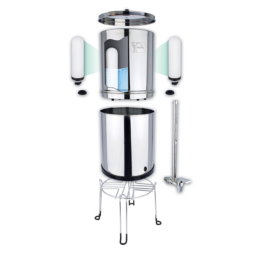 Newton 12 Litre Gravity-Powered Water Filter System — Spring-Clear.co.uk